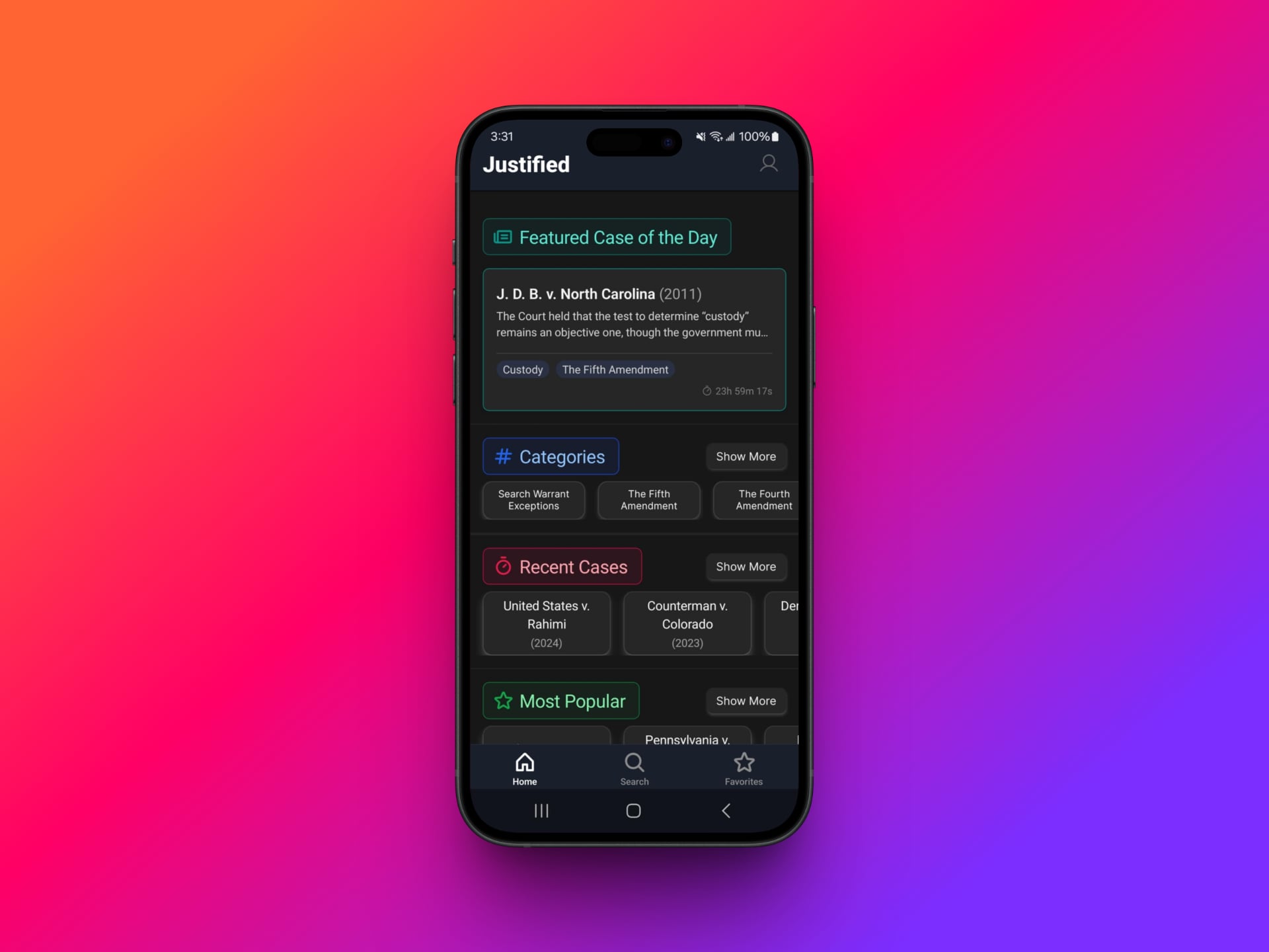 Justified - AI Case Law for Cops/Police Officers